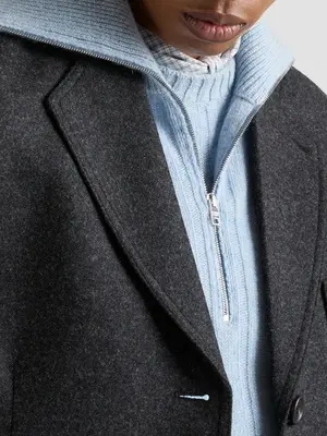 Prada Cashmere Polo Sweater - Blue