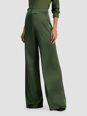 Alice + Olivia Dylan High-rise Wide-leg Pants