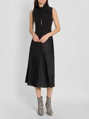 Isabel Marant Étoile Delfi Ruched-waist Silk Midi Dress