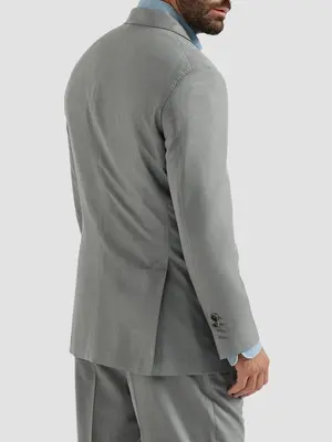 Brunello Cucinelli Virgin Wool And Silk Lightweight Hopsack Cavallo Tailor Blazer