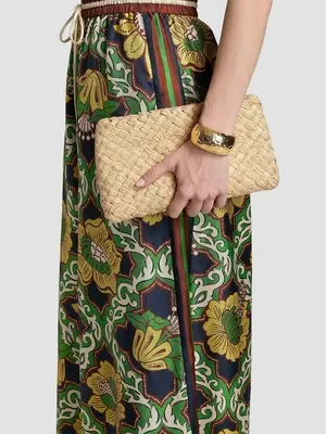 ALEMAIS Liana Silk Palazzo Pants