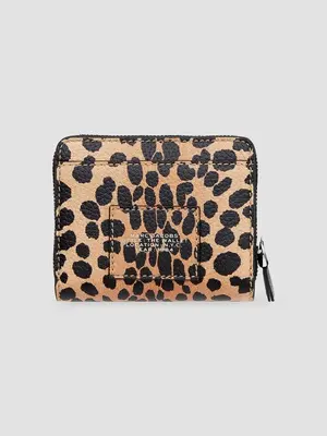 Marc Jacobs The Mini Cheetah Leather Compact Wallet