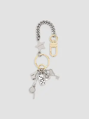 Marc Jacobs Multi-charm Chain Bag Charm - Nickel