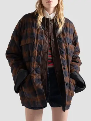 Prada Quilted Wool Caban Jacket