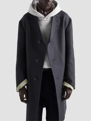 Prada Single-breasted Wool And Silk Coat