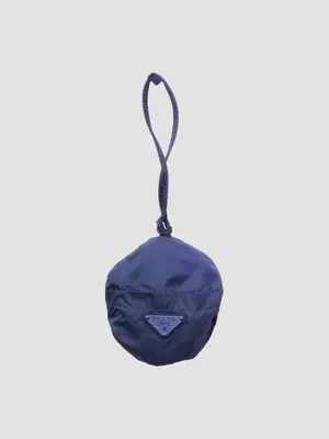 Prada Foldable Nylon Bucket Hat - Blue
