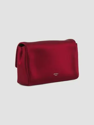 JIMMY CHOO Mini Bow Satin Crossbody Bag