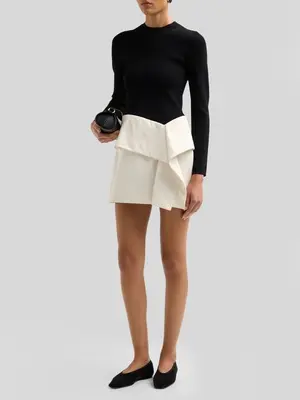 Simkhai Noel Colorblocked Long-sleeve Mini Dress