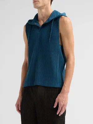 Issey Miyake Pleated Hooded Tank