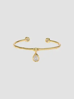 Alexis Bittar Asterales 14k--plated & Cubic Zirconia Cuff