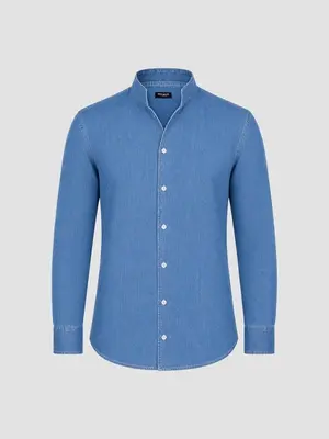 MACEOO Ceremony Prince Woven Shirt - Blue