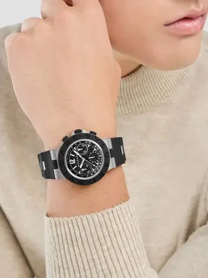 BVLGARI Lucea Aluminum, Titanuim & Rubber Chronograph Watch/41mm