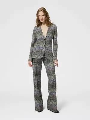 Missoni Tailored Space-dye Viscose Lamé Trousers