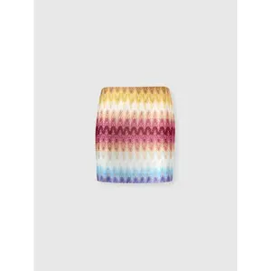 Missoni Mini Skirt With Dégradé Lace Motif - Multicoloured