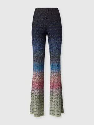 Missoni Dégradé Viscose Lamé Flare Trousers - Multicoloured