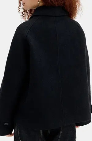 BDG URBAN OUTFITTERS Double Breasted Wool Blend Coat