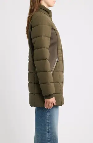 Bernardo Hooded Puffer Jacket - Olive