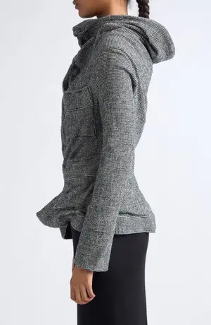Junya Watanabe Twisted Wool Blend Jacket - Houndstooth