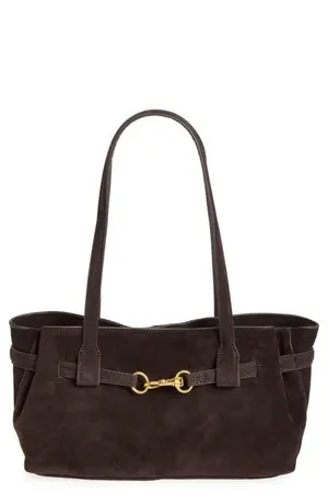Mango Chus Suede Shoulder Bag