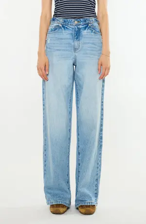 KANCAN Kiara Low Curve Wide Jeans
