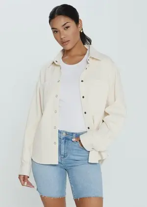 7 Diamonds Gianna Denim Shirt - Tapioca