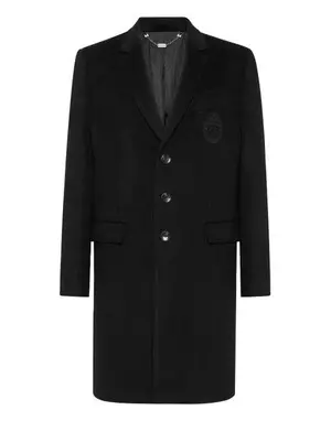 BILLIONAIRE Long Cashmere Coat - Black