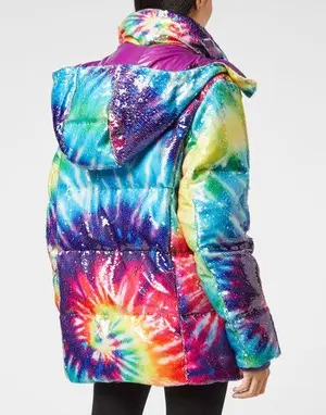 Philipp Plein Jacket Paillettes Tye Die