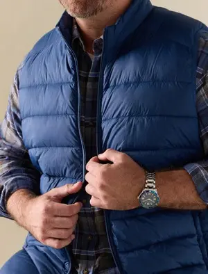 HARBOR BAY BY DXL Big & Tall Puffer Vest