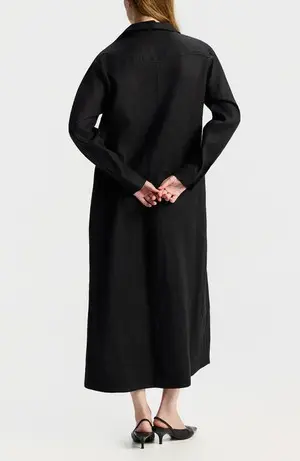 Ronen Chen Levona Linen Relaxed Shirt Dress