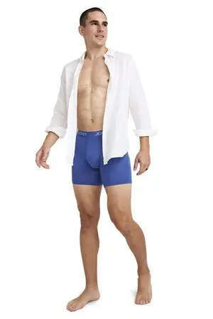 JOCKEY Chafe Proof Pouch Ultra Soft Modal 6" Boxer Brief3 Pack - Blue Sunset