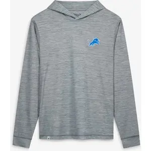 Johnnie-o Detroit Lions Talon Long Sleeve Hooded T-shirt - Gray