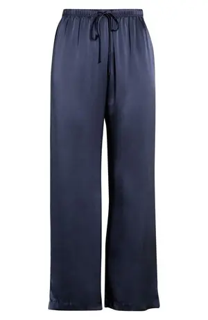 Donni. Silk Stripe Crop Pants Navycloud