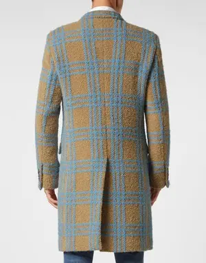Philipp Plein Alpaca Wool Long Coat