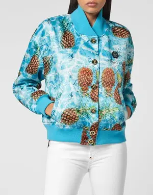Philipp Plein Duchesse Bomber Pineapple Skies - Multicolor