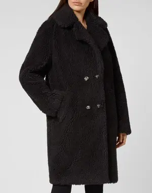 Philipp Plein Coat Long Iconic Plein - Black