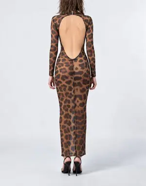 Philipp Plein Open Back Tulle Dress