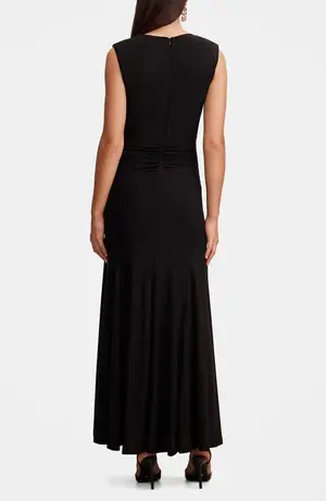 EVER NEW Ciara Gathered Glitter Gown