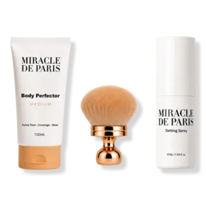 MIRACLE DE PARIS Body Perfector, Body Brush + Setting Spray Bundle - Medium
