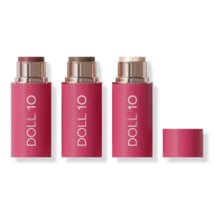 DOLL 10 Glow Goals 3-piece Peptide Plush Pop Sticks Collection - One-color