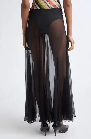 JEAN PAUL GAULTIER Mixed Media Maxi Skirt
