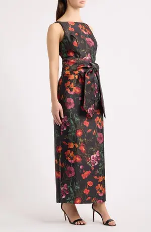 Julia Jordan Floral Mikado Cocktail Dress