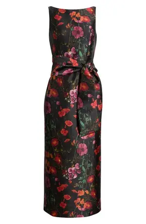 Julia Jordan Floral Mikado Cocktail Dress
