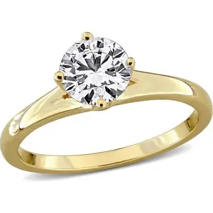 JULIANNA B. Lab Grown Diamond Solitaire Ring Sterling Silver