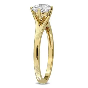 JULIANNA B. Lab Grown Diamond Solitaire Ring Sterling Silver