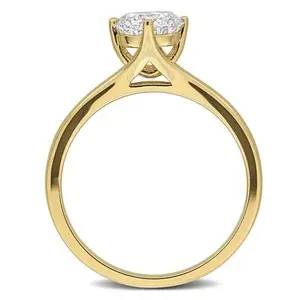 JULIANNA B. Lab Grown Diamond Solitaire Ring Sterling Silver