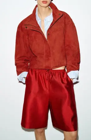 REFORMATION Sandy Shorts - Red