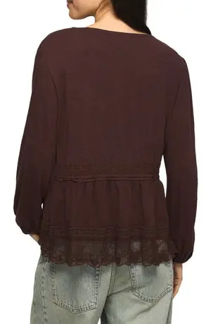 Lucky Brand Embroidered Top