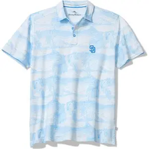 Tommy Bahama San Diego Padres Corsica Coast Islandzone Tri-blend Polo - Blue