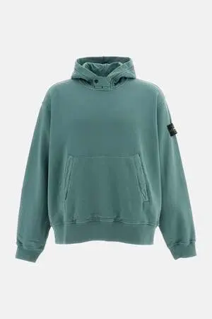 Stone Island Oversized Brushed Organic Cotton Hoodie - Multicolor