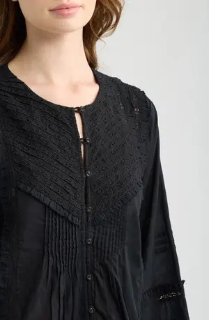 CLEOBELLA Theodora Pintuck Organic Cotton Top